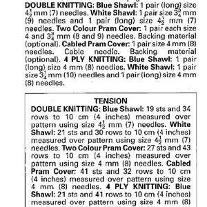 Baby Blanket PDF Knitting Pattern Shawls and Pram Cover DK & 4PLY in ...