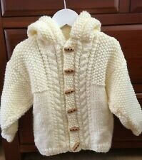 Baby Chunky Jacket With Hood Knitting PDF Pattern Boys Girls 16-28 ...