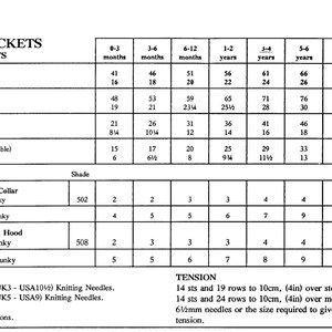 Baby Chunky Jacket With Hood PDF Knitting Pattern Boys Girls 16-28" 211 ...