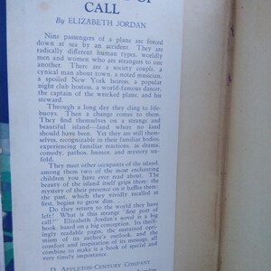 1940 First Edition First Port of Call by Elizabeth Jordan - Etsy