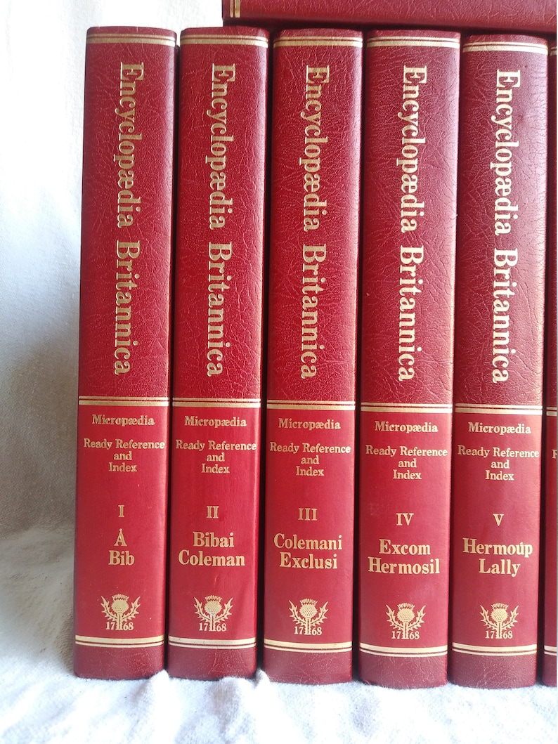 11 Volume Encyclopedia Britannica Micropaedia With Index and Original ...