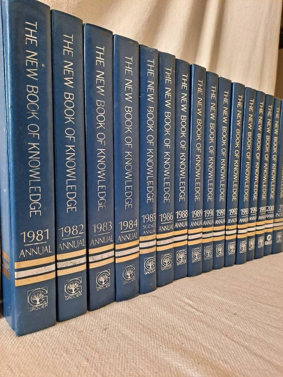 Collection of 16 New Book of Knowledge Year Books | Etsy