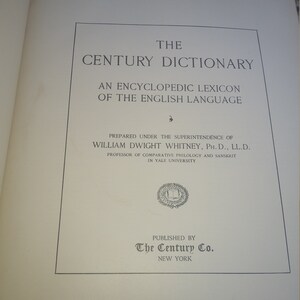Complete 8 Volume Set the Century Dictionary and Cyclopedia 1898-1999 ...