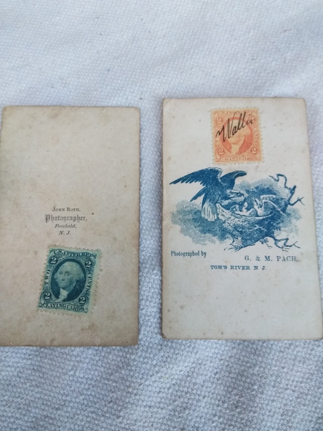 1862 2 Cent George Washington Playing Card Stamp - Etsy