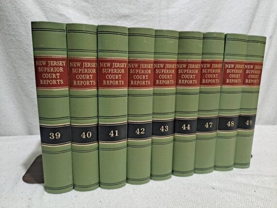 Collection of 9 Vintage New Jersey Law Books J2 | Etsy
