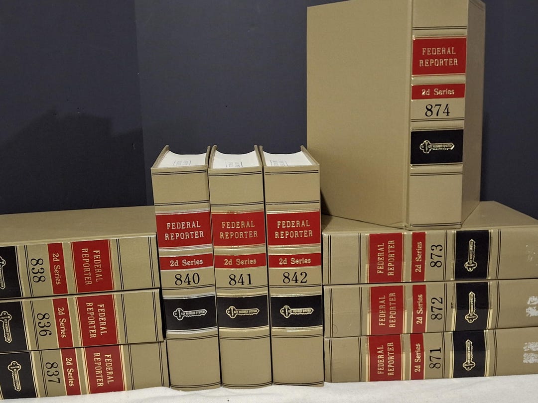 Federal Reporter 2d Series in 10 Volumes 837 to 874 - Etsy