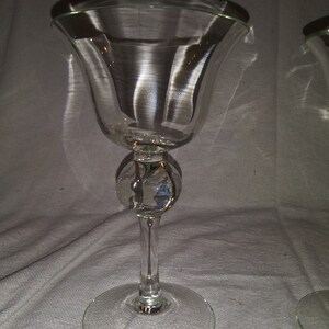 4 Antique Colony Romanian Crystal Gobblets - Etsy