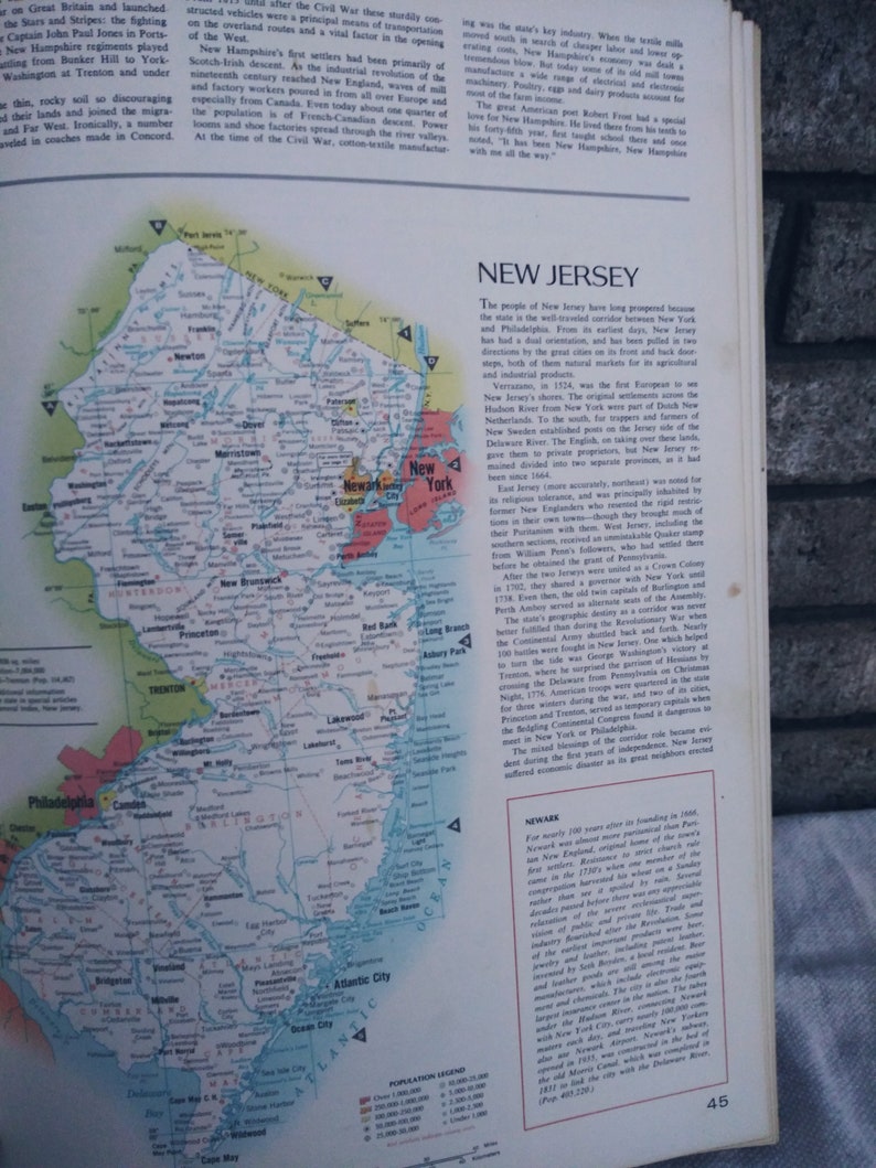 1969 These United States Geographic Book of Maps From Readers - Etsy