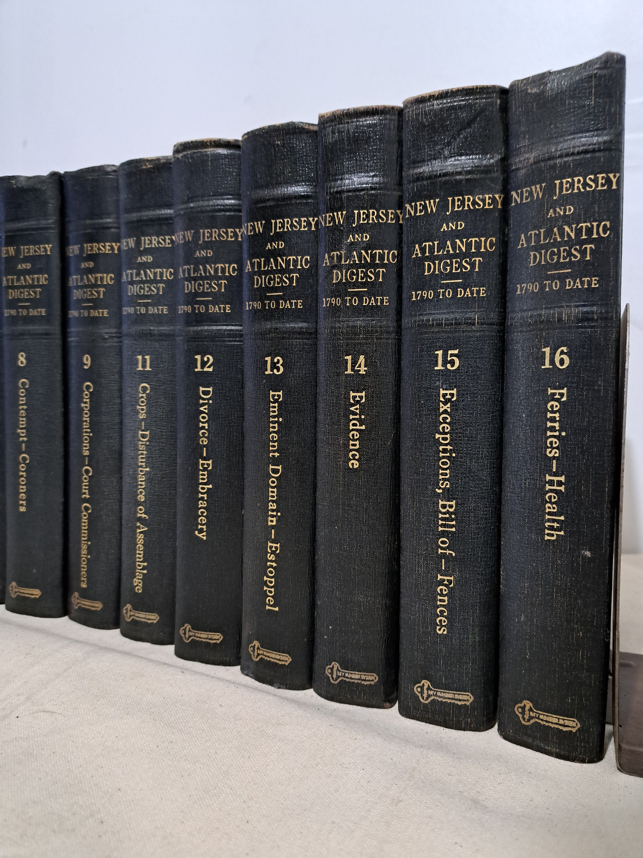 16 Antique Atlanic Digest Law Books - Etsy