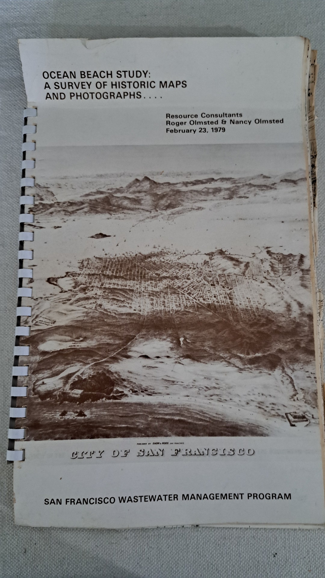 Original Rough Draft of Ocean Beach Study of City of San Francisco ...