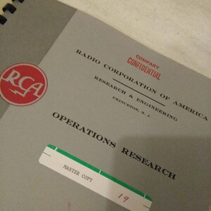 5 Authentic RCA Radio Corporation of America Research and Engineering ...