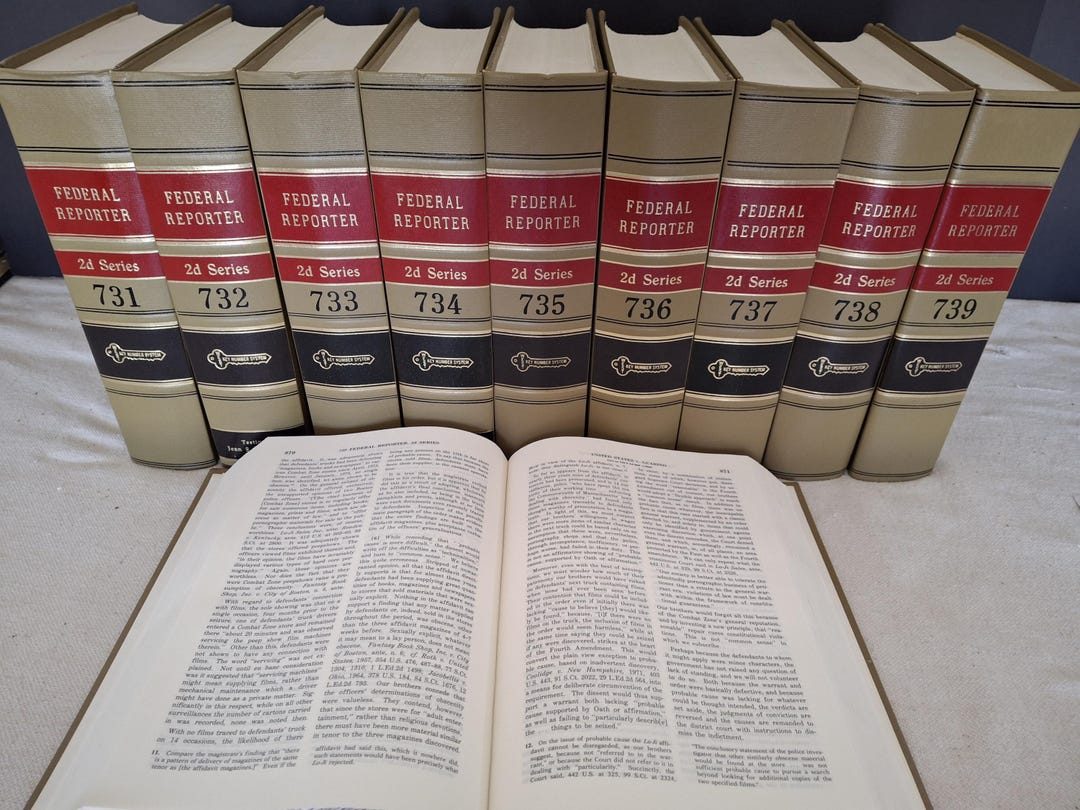 Federal Reporter 2d Series in 10 Volumes 672 to 692 - Etsy