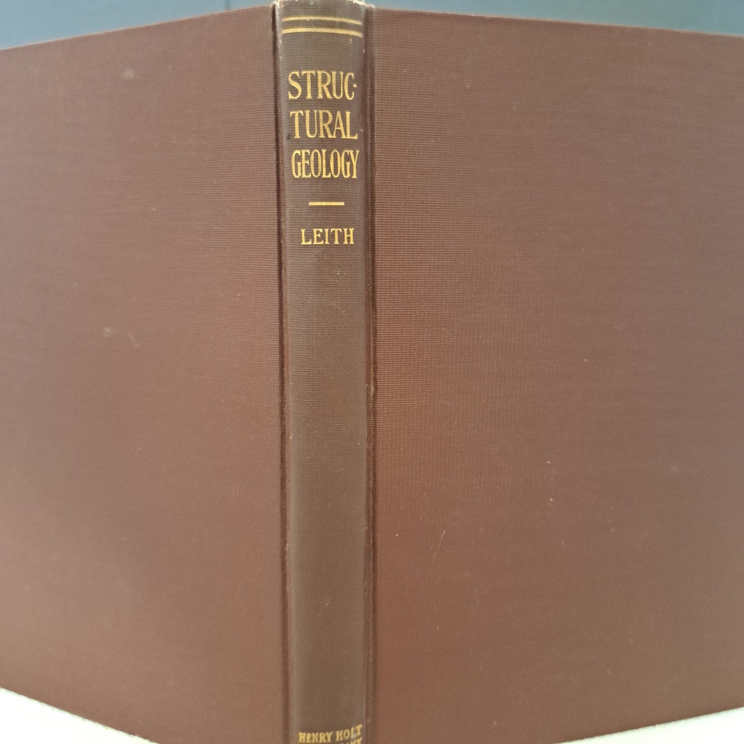 1913 First Edition Structual Geology by Charles Keneth Leith - Etsy