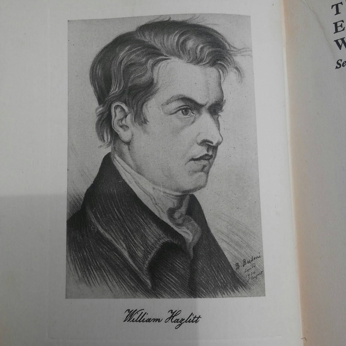 1928 First Edition Second Press of Essays of William Hazlitt Selected ...