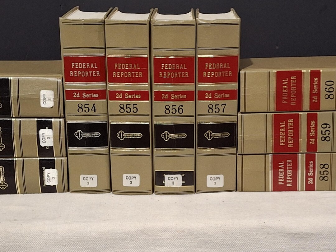 Federal Reporter 2d Series in 10 Volumes 851 to 860 - Etsy