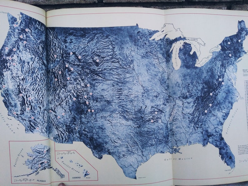 1969 These United States Geographic Book of Maps From Readers - Etsy