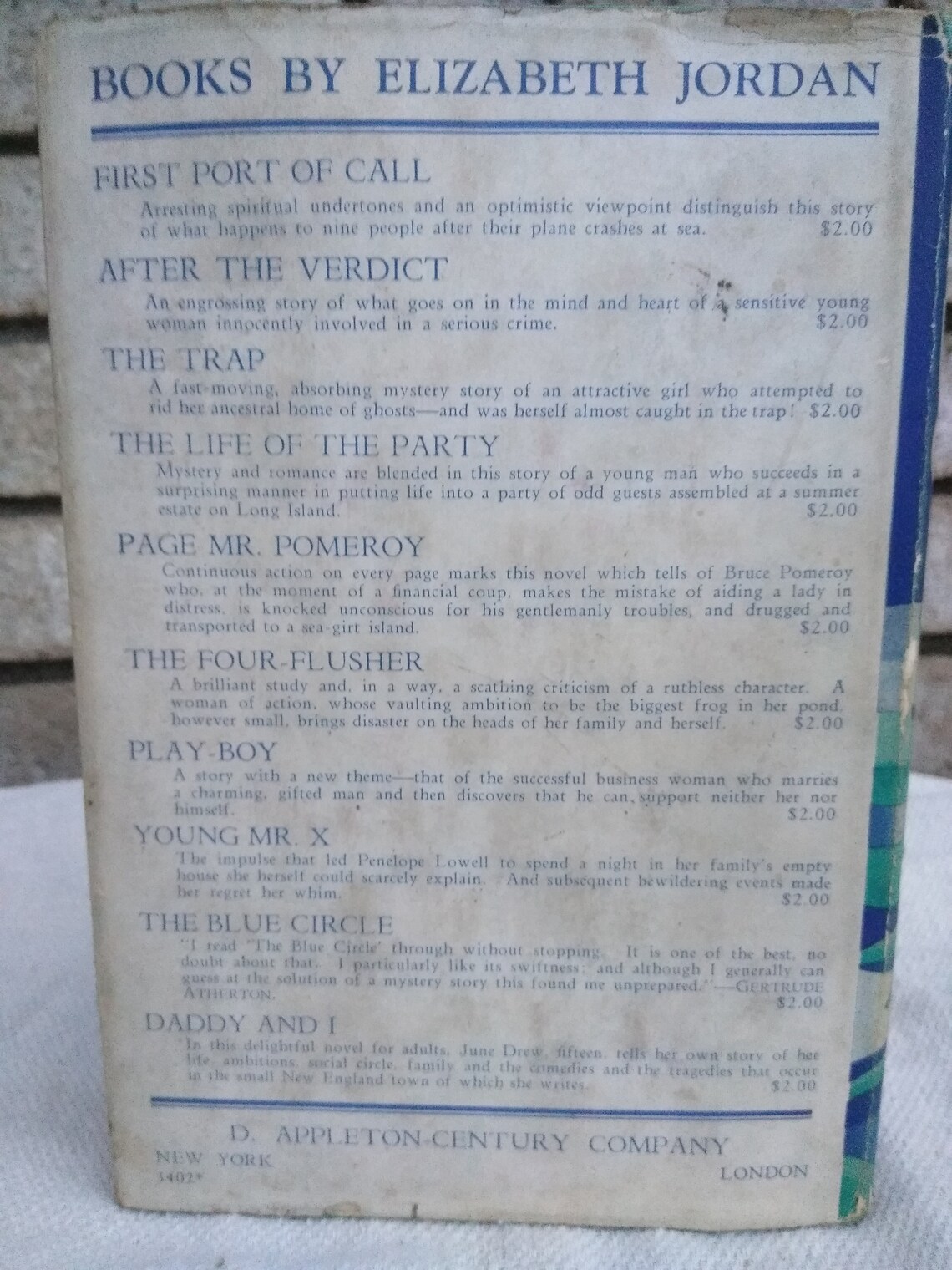 1940 First Edition First Port of Call by Elizabeth Jordan - Etsy