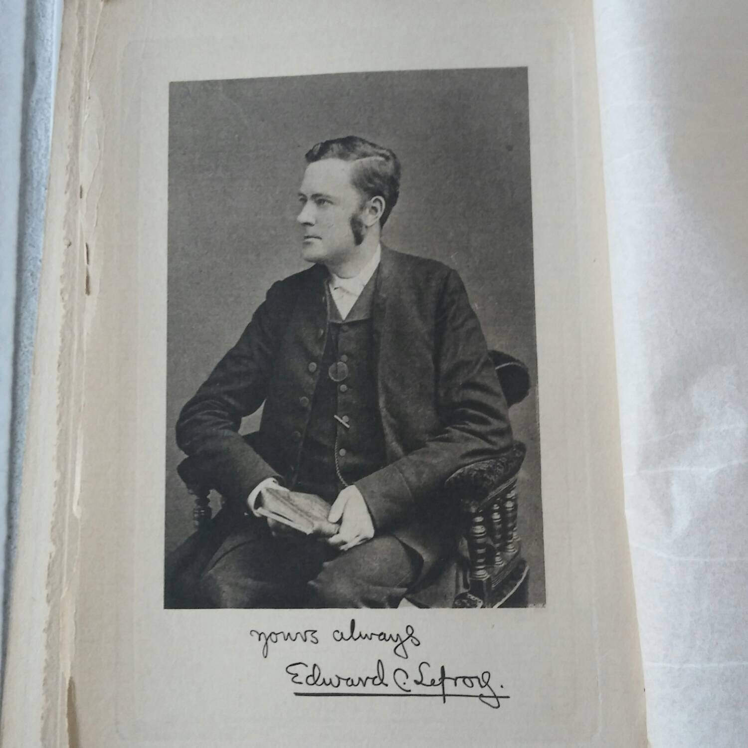1887 First Edition of Edward Cracroft Lefroy His Life and - Etsy