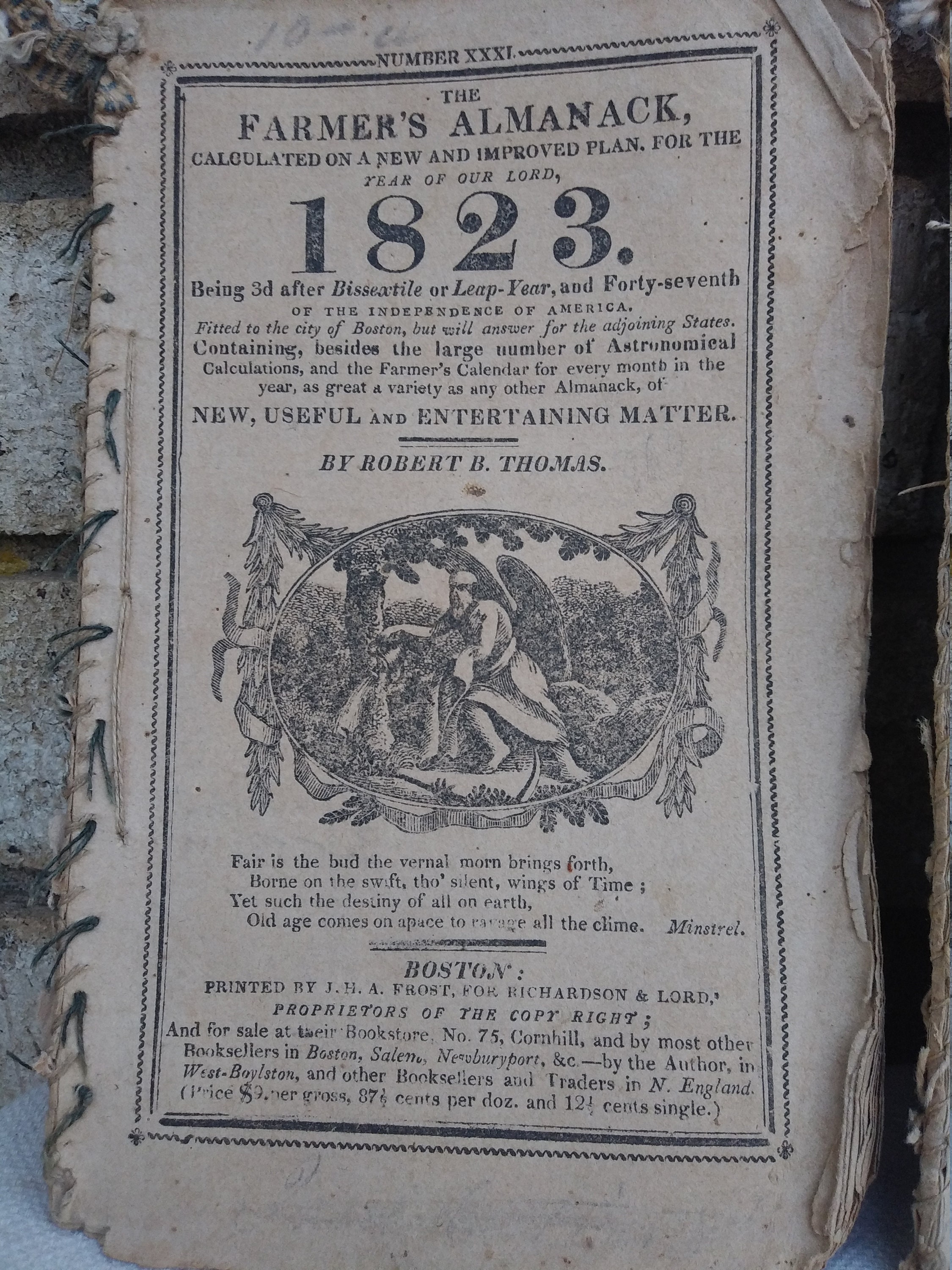 Collection of 6 Farmers Almanacks From 1825 to 1854 - Etsy