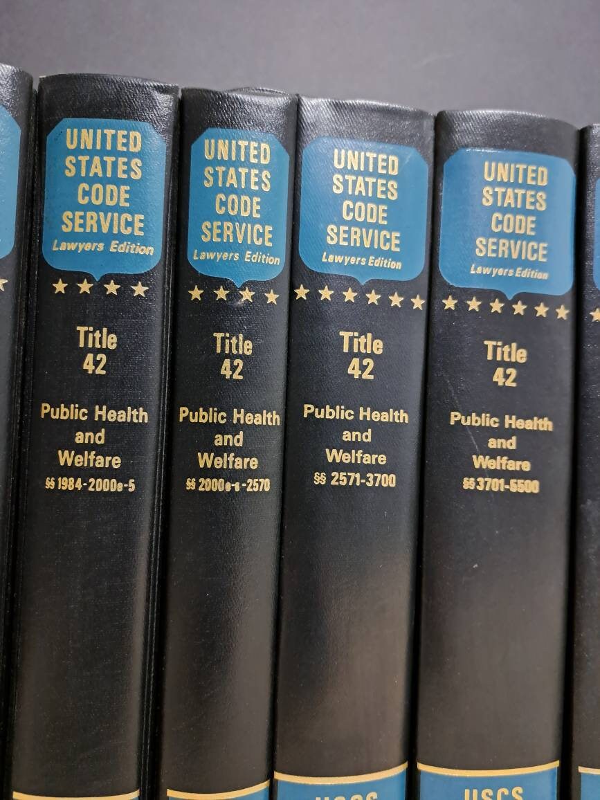 Complete 9 Volume Set of United States Code Service Title 42 Public ...
