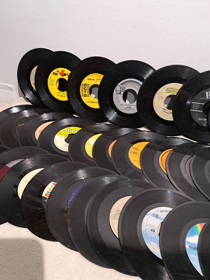 Collection of 50 Vintage 45 RPM Vinyl Records 42 - Etsy