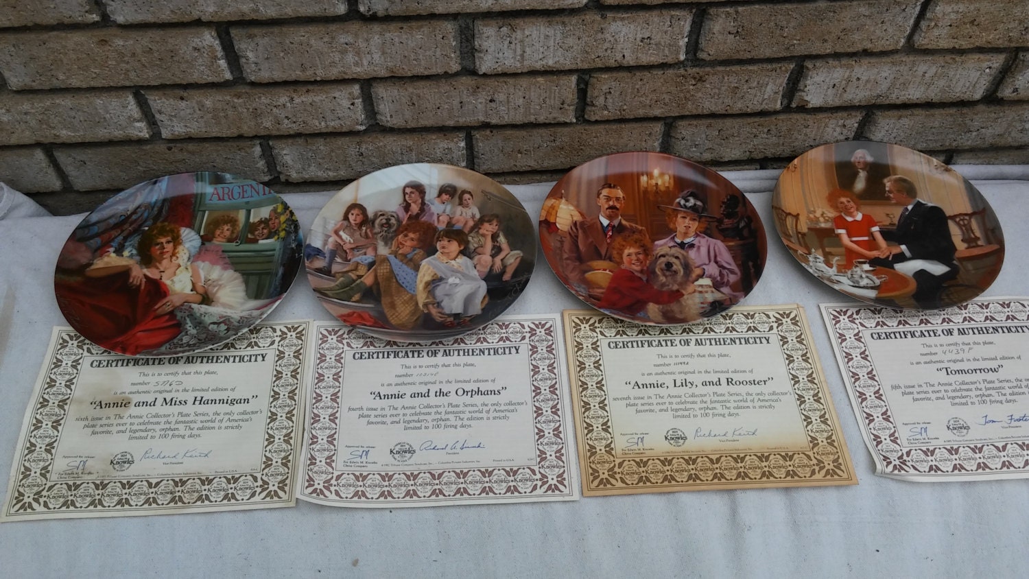 Complete Annie Plate Collection by Knowles Fine Porclelain - Etsy