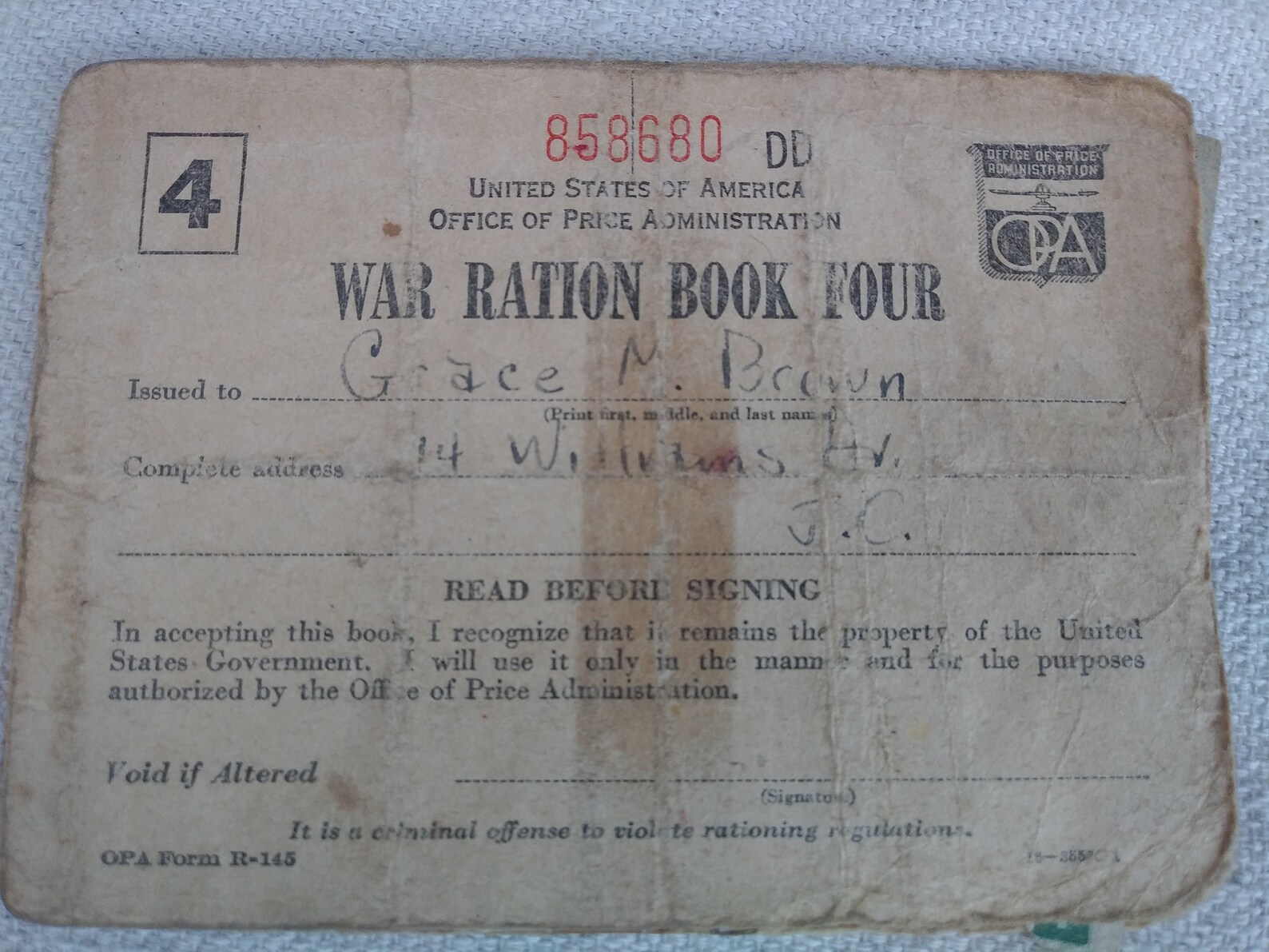 2 World War II Ration Books and Facts About Government Bonds - Etsy
