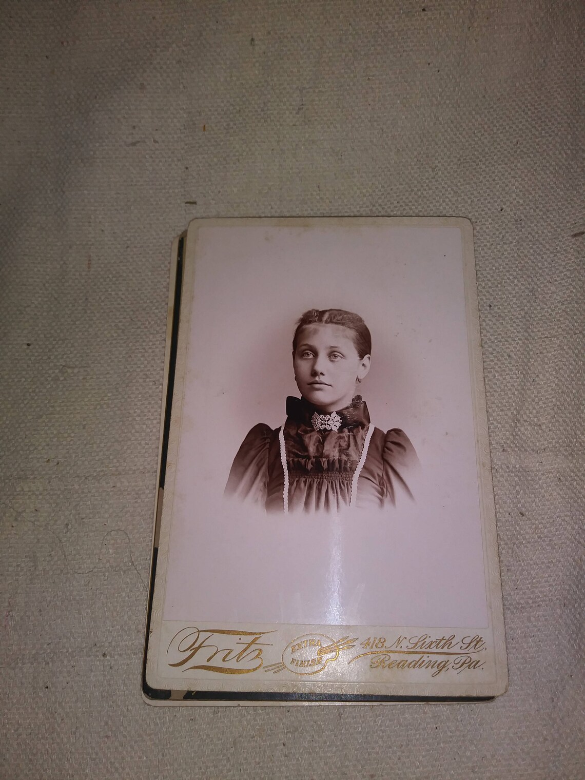 5 Antique Portrait Cabinet Cards - Etsy