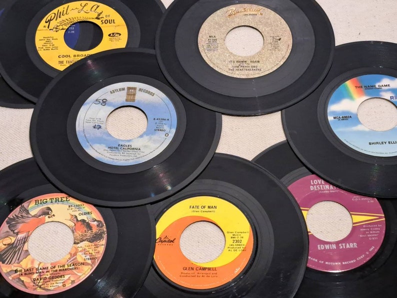 Collection of 50 Vintage 45 RPM Vinyl Records 42 - Etsy