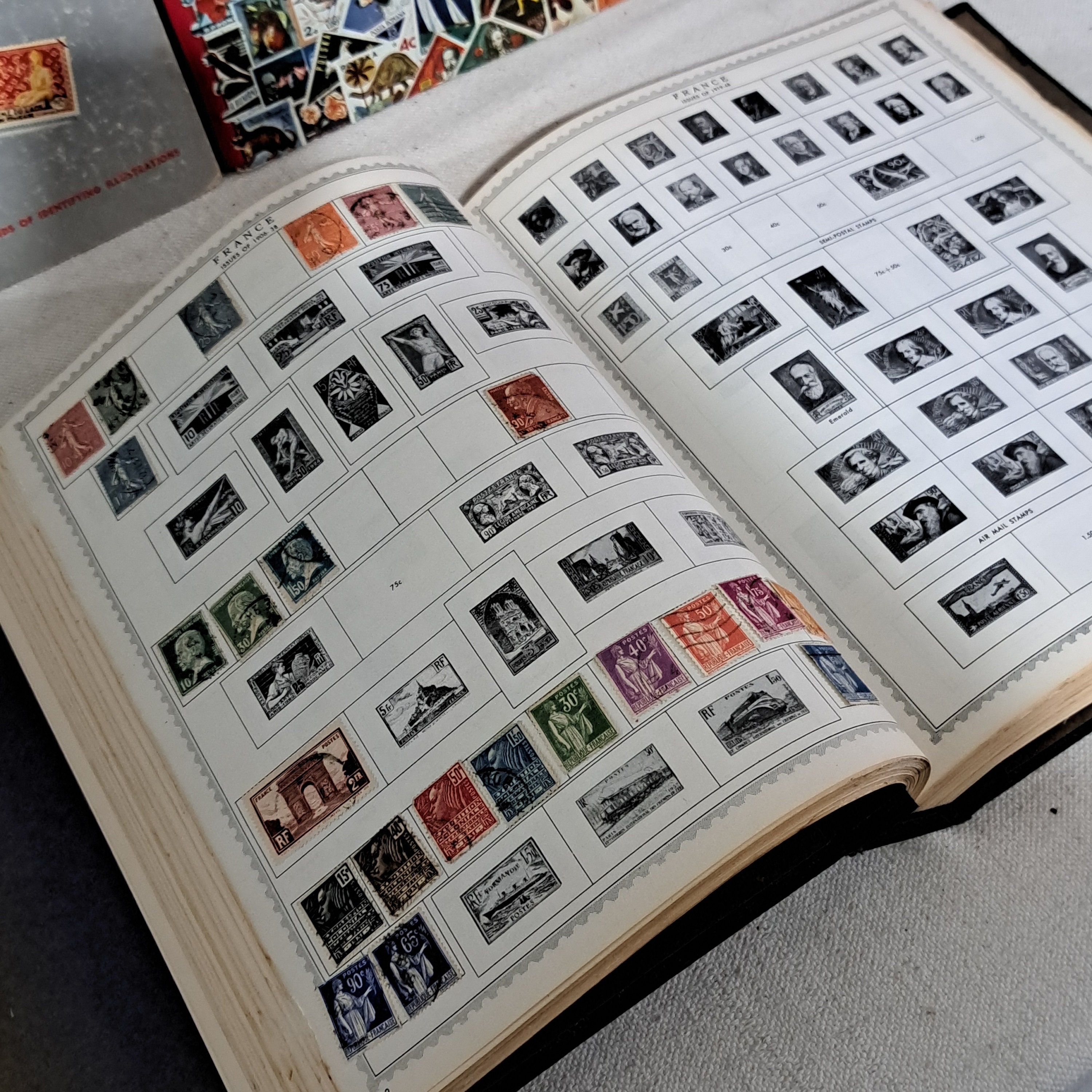 4 Antique World Postage Stamp Collection Albums - Etsy