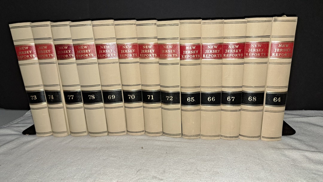Collection of 12 Vintage New Jersey Law Books 12t - Etsy