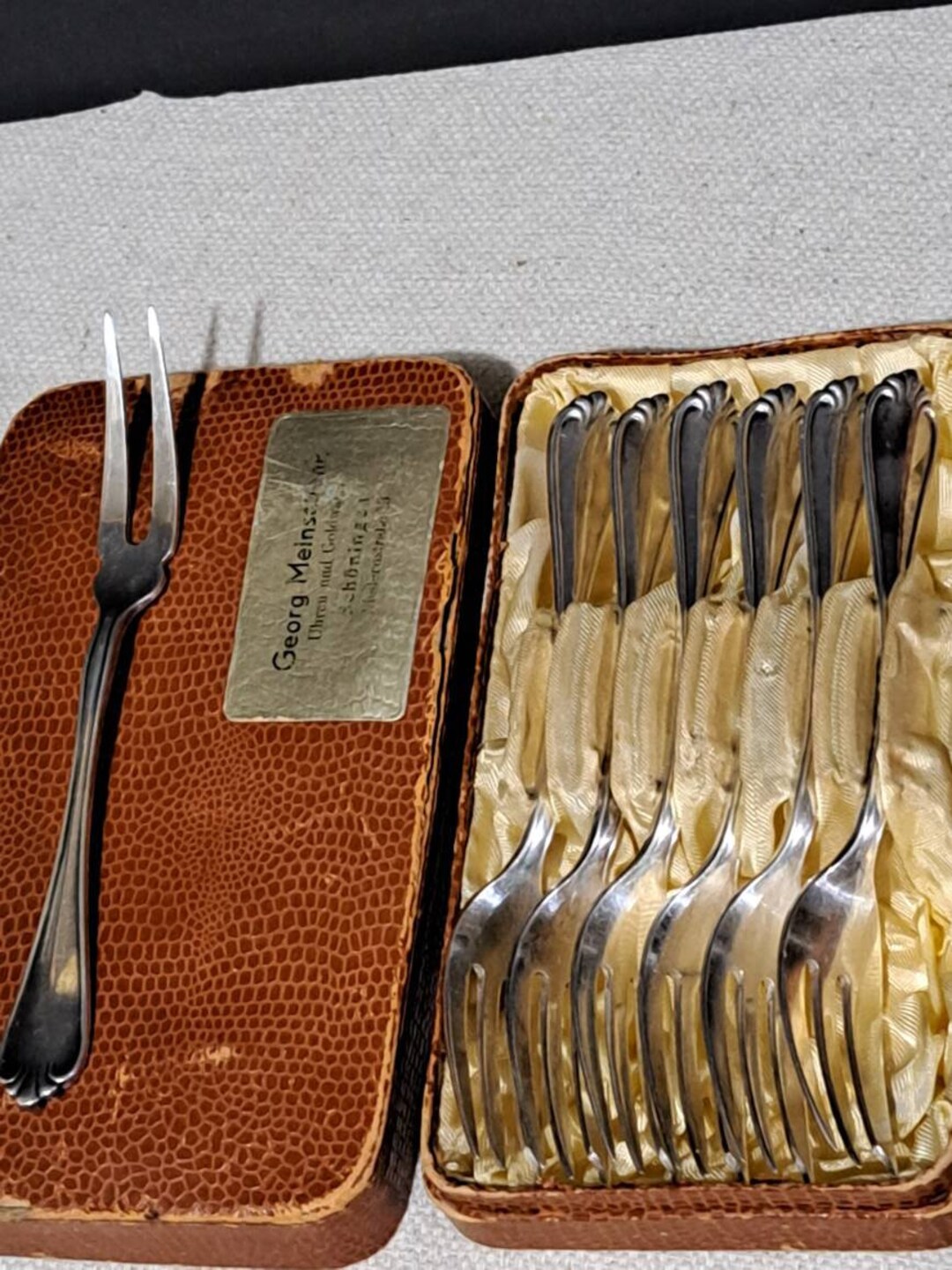 Antique Martin Silver Cake Forks - Etsy