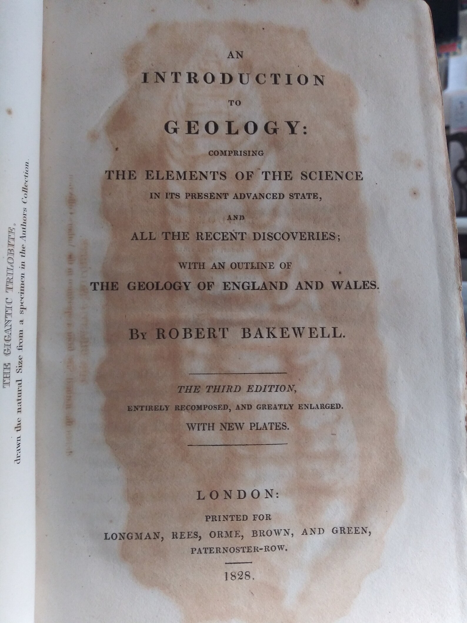 1830 Introduction to Geology Comprising the Elements of the Science ...