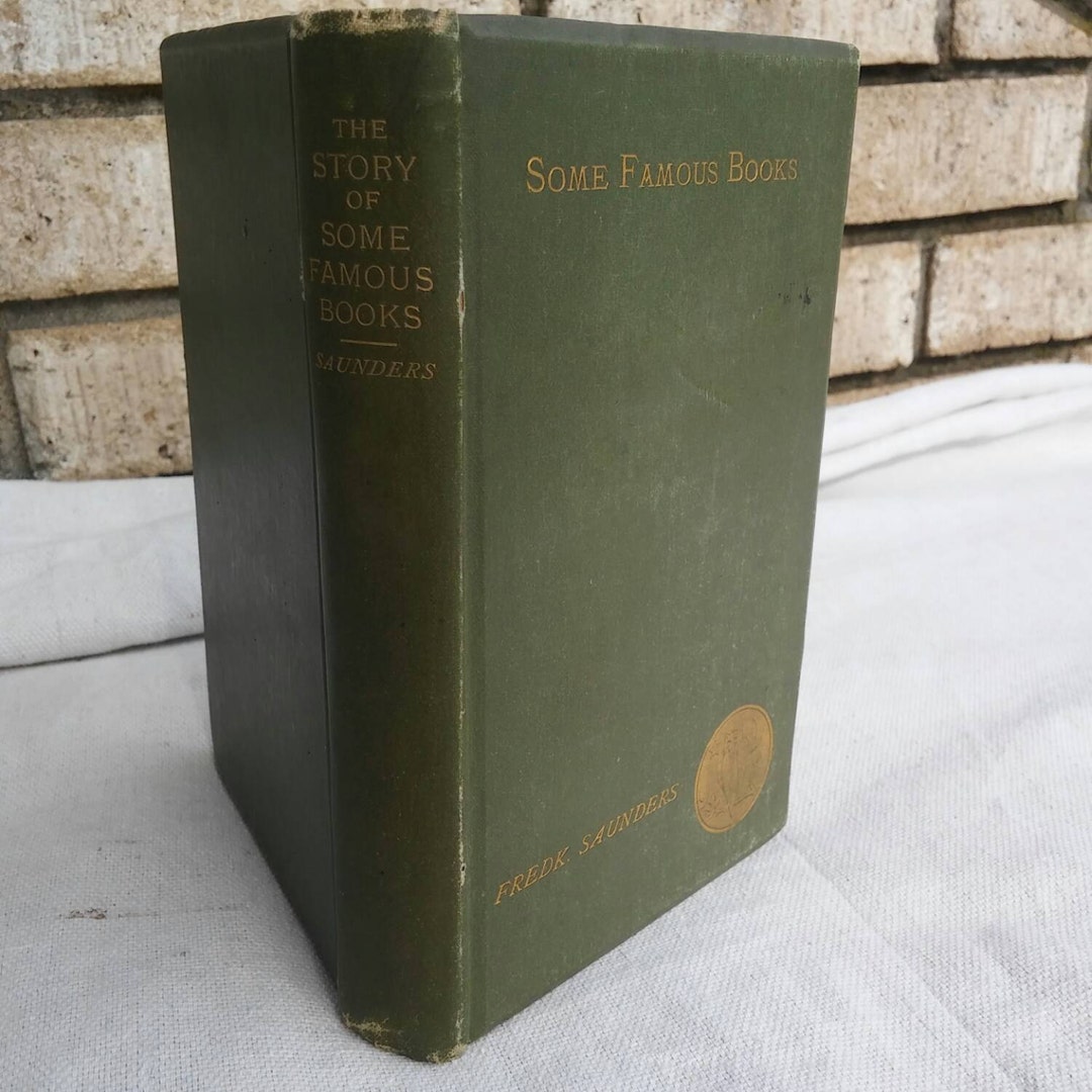 1888 Edition the Story of Some Famous Books by Frederick Saunders - Etsy