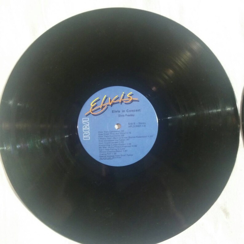 1977 2 LP Vinyl Set Elvis in Concert by Elvis Presley - Etsy