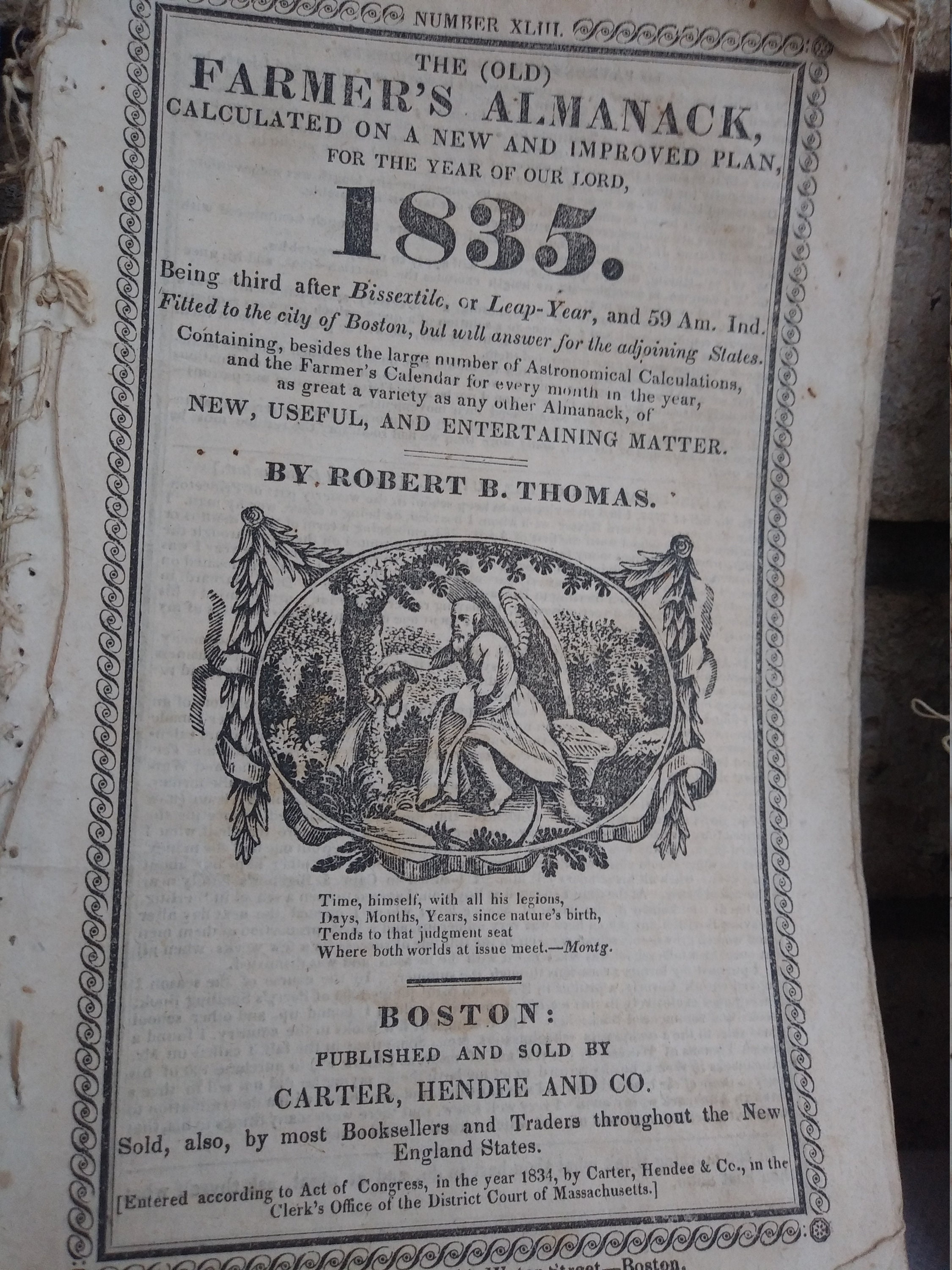 Collection of 6 Farmers Almanacks From 1825 to 1854 - Etsy