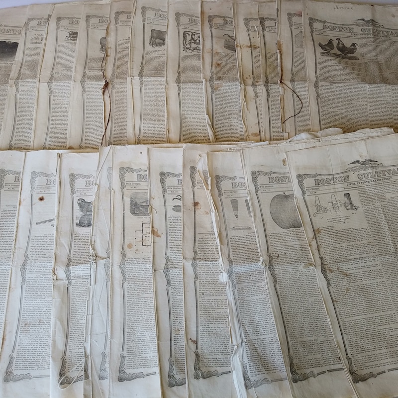 Antique Newspaper - Etsy