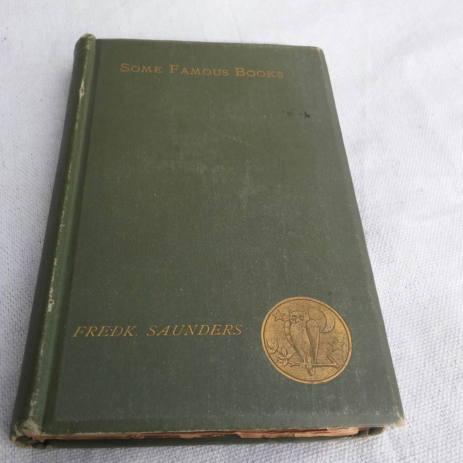 1888 Edition the Story of Some Famous Books by Frederick Saunders - Etsy