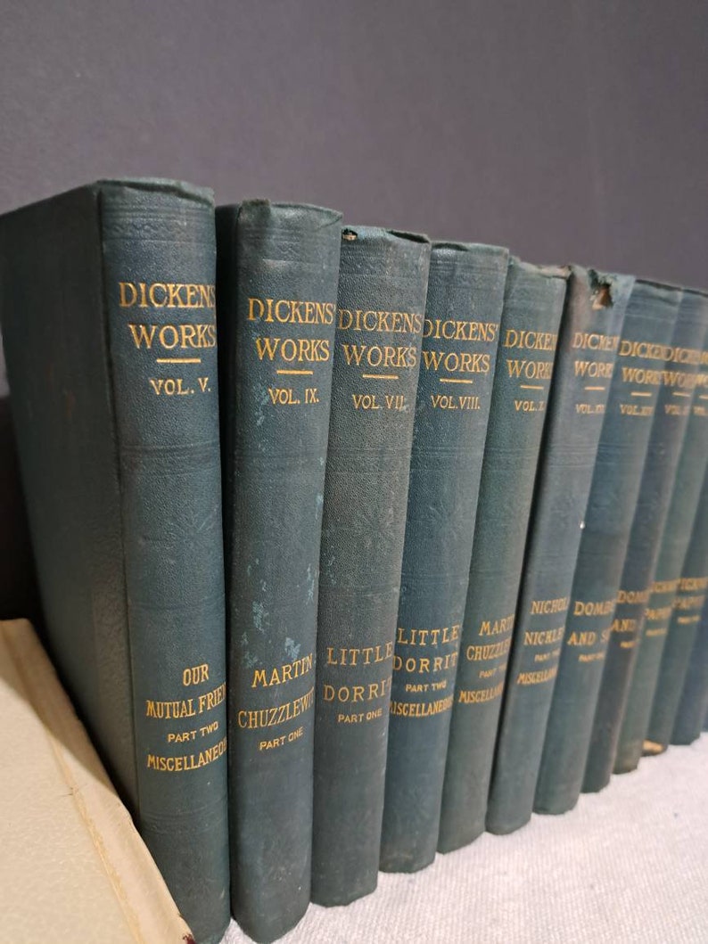Partial Set 1890 Dickens Works From Peter Fenelon Collier, Publisher - Etsy