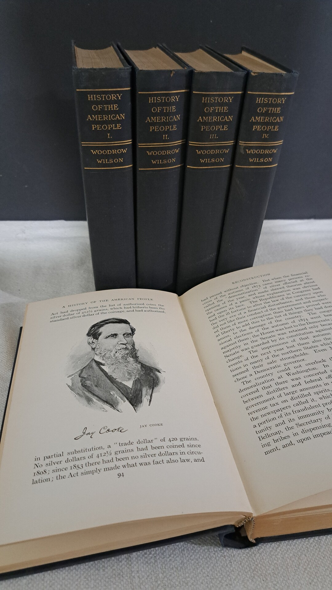 First Edition History of the American People by Woodrow Wilson - Etsy