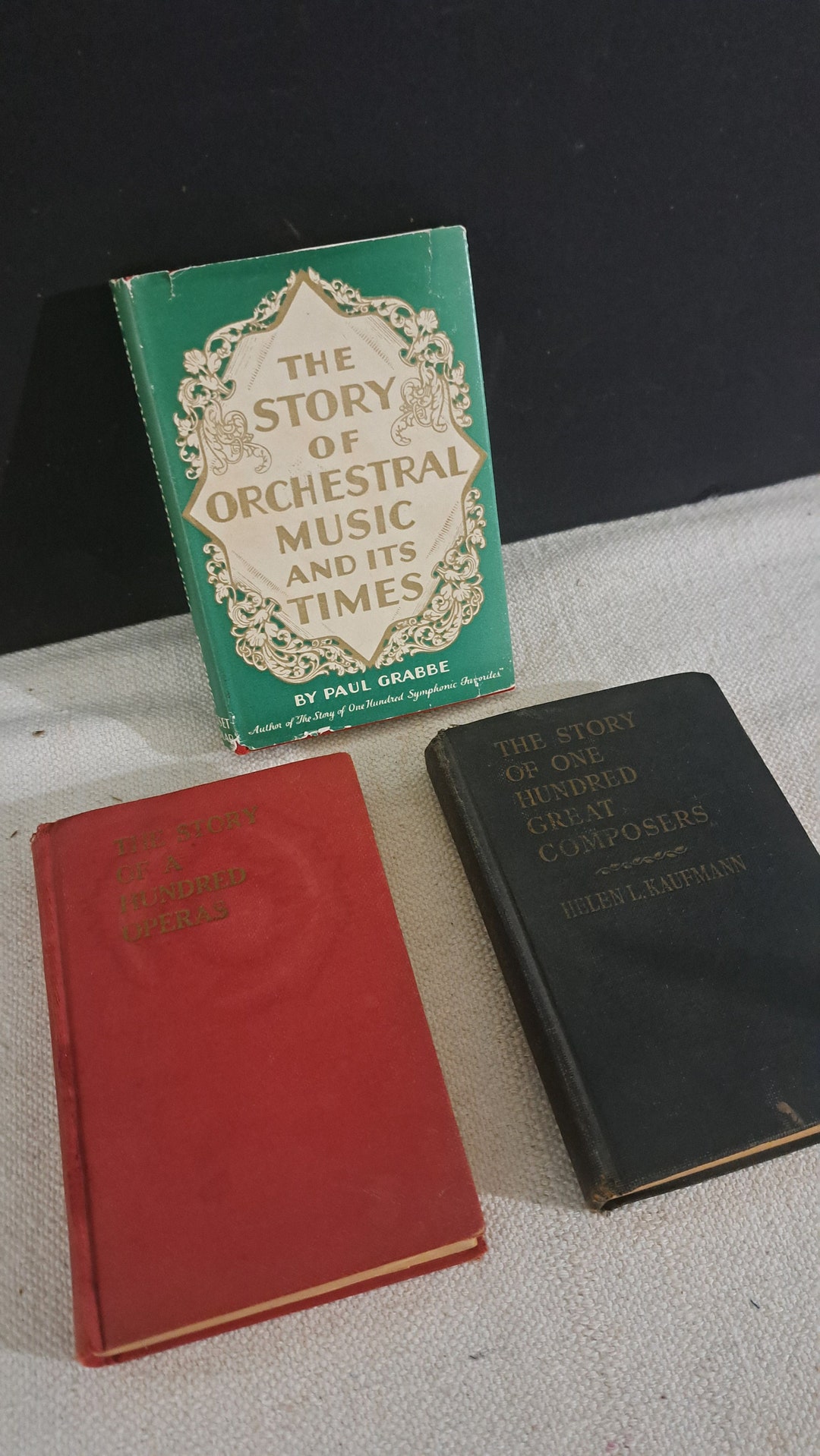 3 Antique Classical Music Themed Books - Etsy