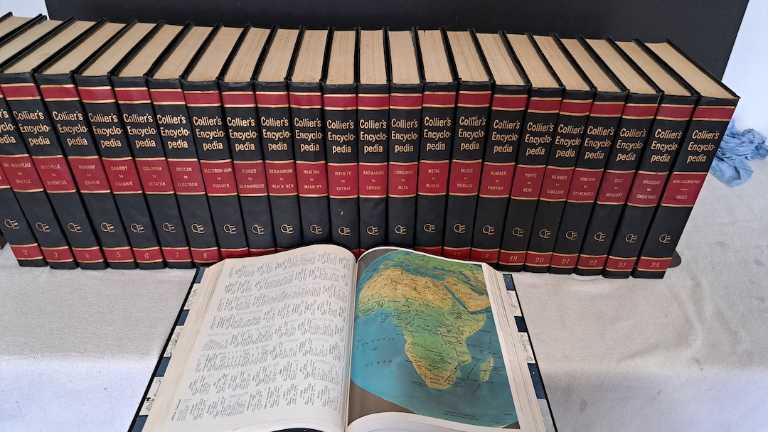 Complete 24 Volume Set of Collier's Encyclopedia 1963 - Etsy