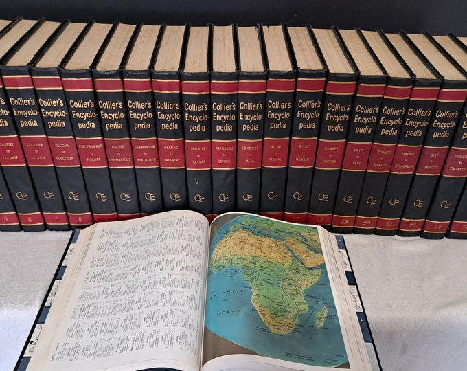 Complete 24 Volume Set of Collier's Encyclopedia 1963 - Etsy