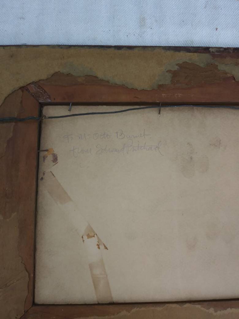 Origial Edward Pritchard Signed, Dated and Dedicated Pastel Landscape ...