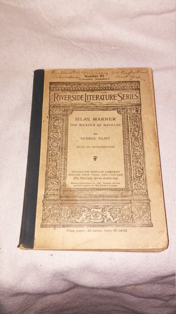 1889 Silas Marner the Weaver of Raveloe by George Eliot - Etsy
