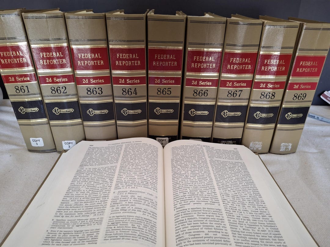 Federal Reporter 2d Series in 10 Volumes 861 to 870 - Etsy