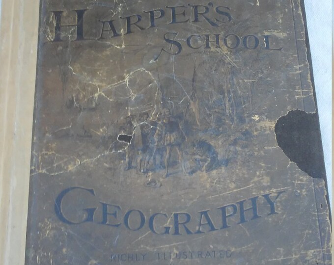 1885 Harper's School Geography Book - Etsy