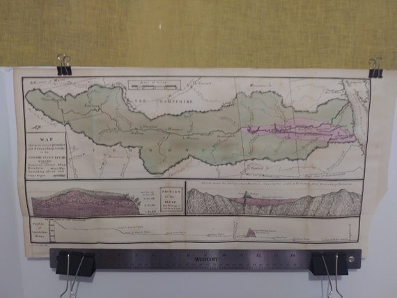 1832 Geographic Formation Map of the Connecticut River Valley | Etsy