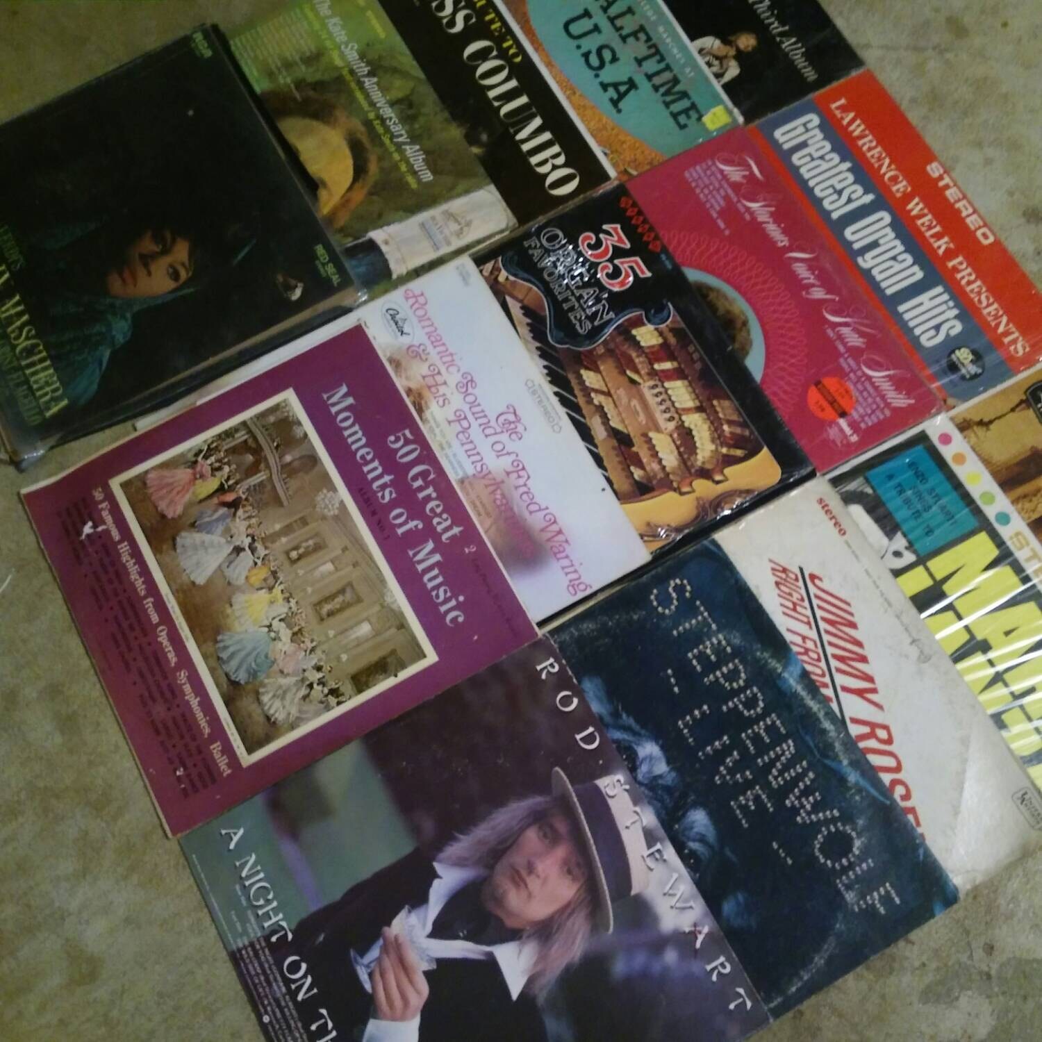 15 Vintage Vinyl Records of Various Genre's and Artists in Good Playing ...