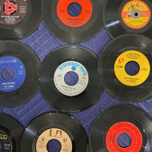 Collection of 50 Vintage 45 RPM Vinyl Records - Etsy